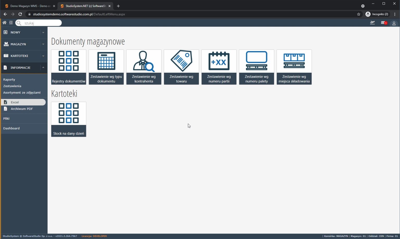 oprogramowanie magazynowe wms - Demo on line